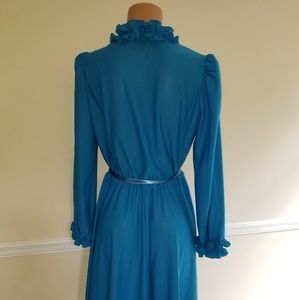 Vintage | Dresses | Vintage Tuxedo Ruffle Dress | Poshmark